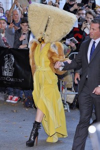 Lady Gaga Chicken Mask and Mustache Photos - ARTPOP Promotion | Celeb ...