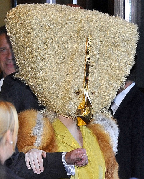 Lady Gaga Chicken Mask and Mustache Photos - ARTPOP Promotion | Celeb ...