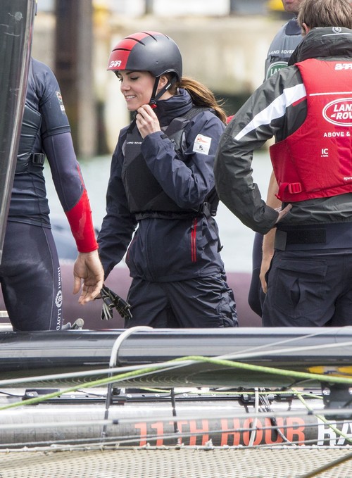Kate Middleton Sailing Training in Sporty Style: Dons Safety Gear In ...