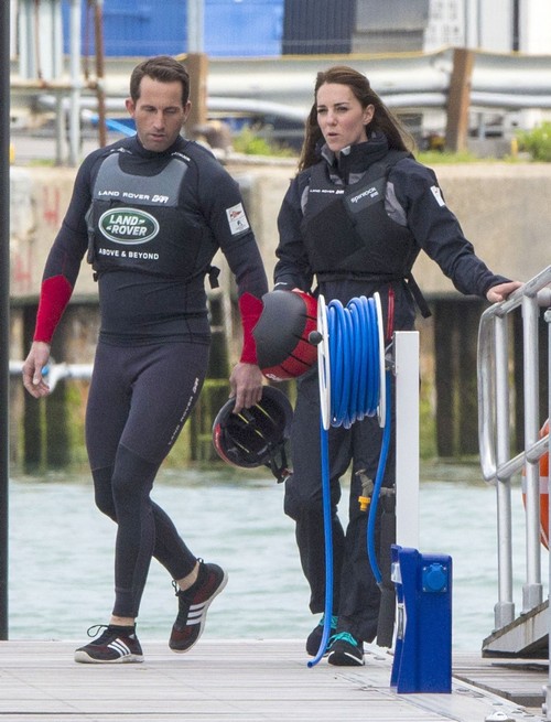 Kate Middleton Sailing Training in Sporty Style: Dons Safety Gear In ...
