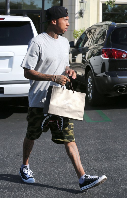 Tyga Wearing Converse