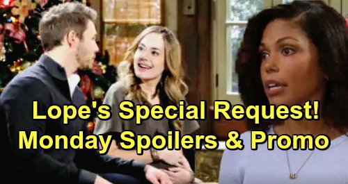 The Bold and the Beautiful Spoilers: Monday, December 24 - Lope Has A ...